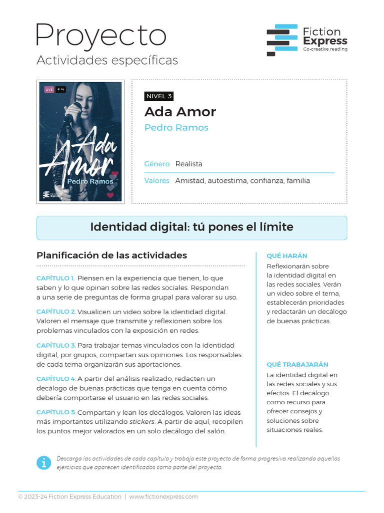 Hoja Proyecto Ada Amor | PDF