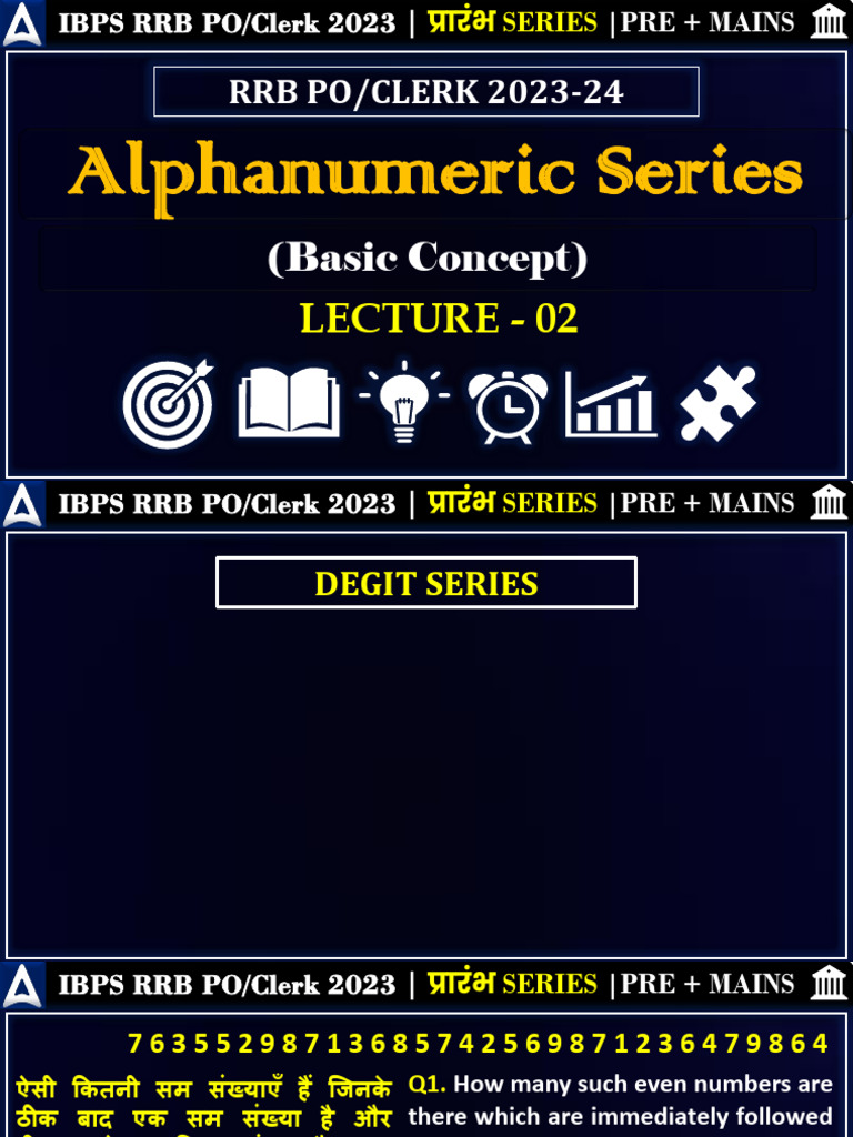 Alphanumeric Series-2 (Digit - 293040 | PDF