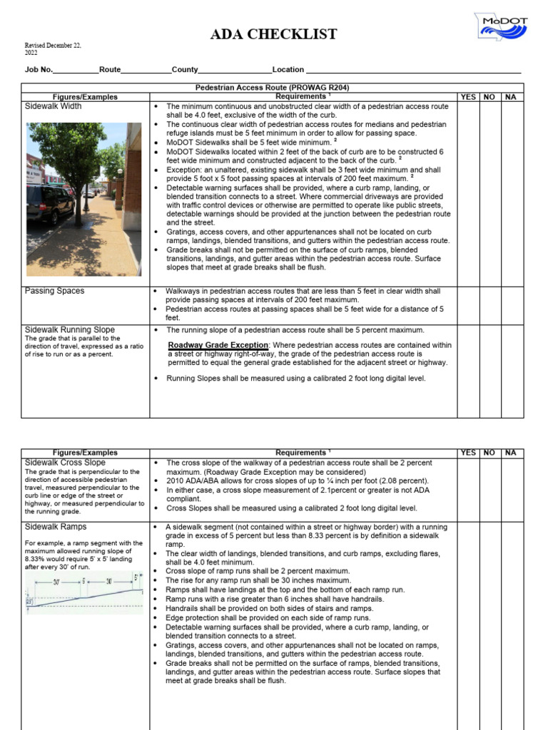 ADA Checklist | PDF
