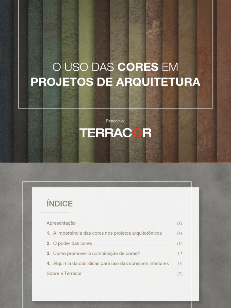 Ebook Terracor o Uso Das Cores em Projetos de Arquitetura | PDF Ebook Terracor o Uso Das Cores em Projetos de Arquitetura | PDF