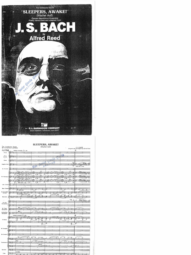 Sleepers, Awake! - J.S.bach - A.reed | PDF