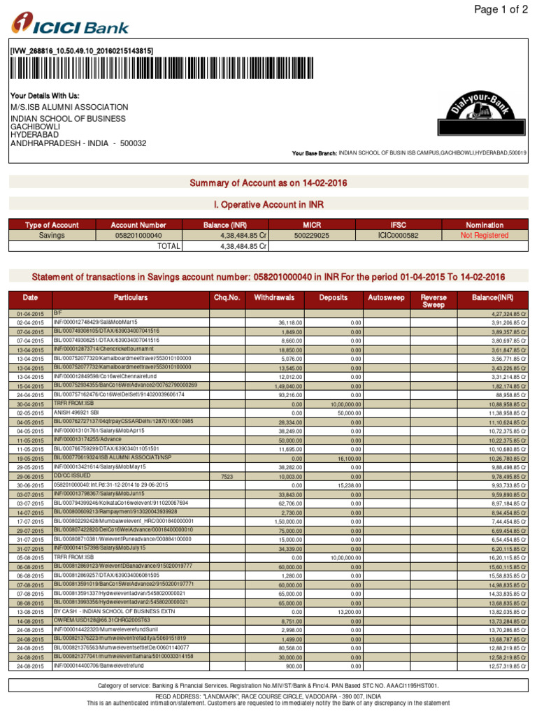 Fy 15 16 | Download Free PDF | Banks | Debit Card