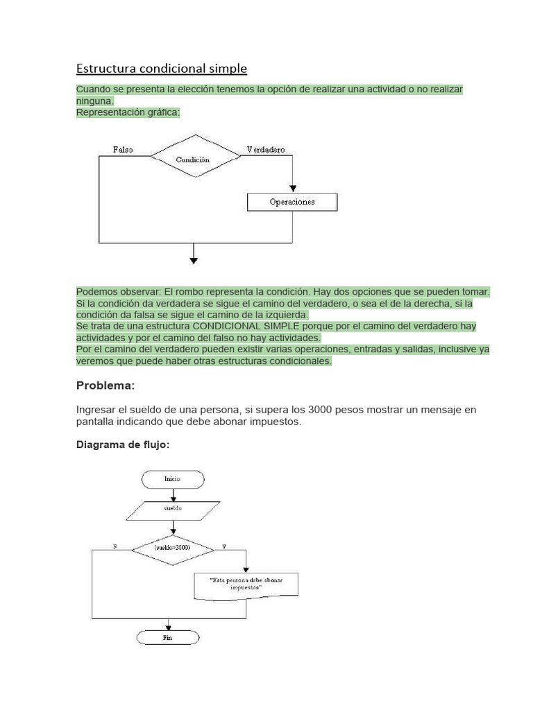 Estructura Condicional Simple y Compuesta | PDF | Informática | Programación de computadoras