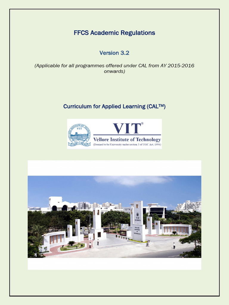 Academic Regulations Pdf Thesis Curriculum