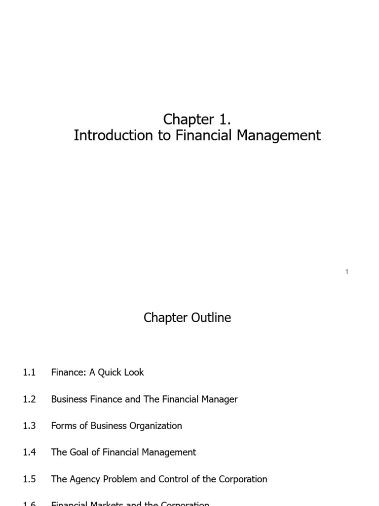 Financial Management Basics | PDF