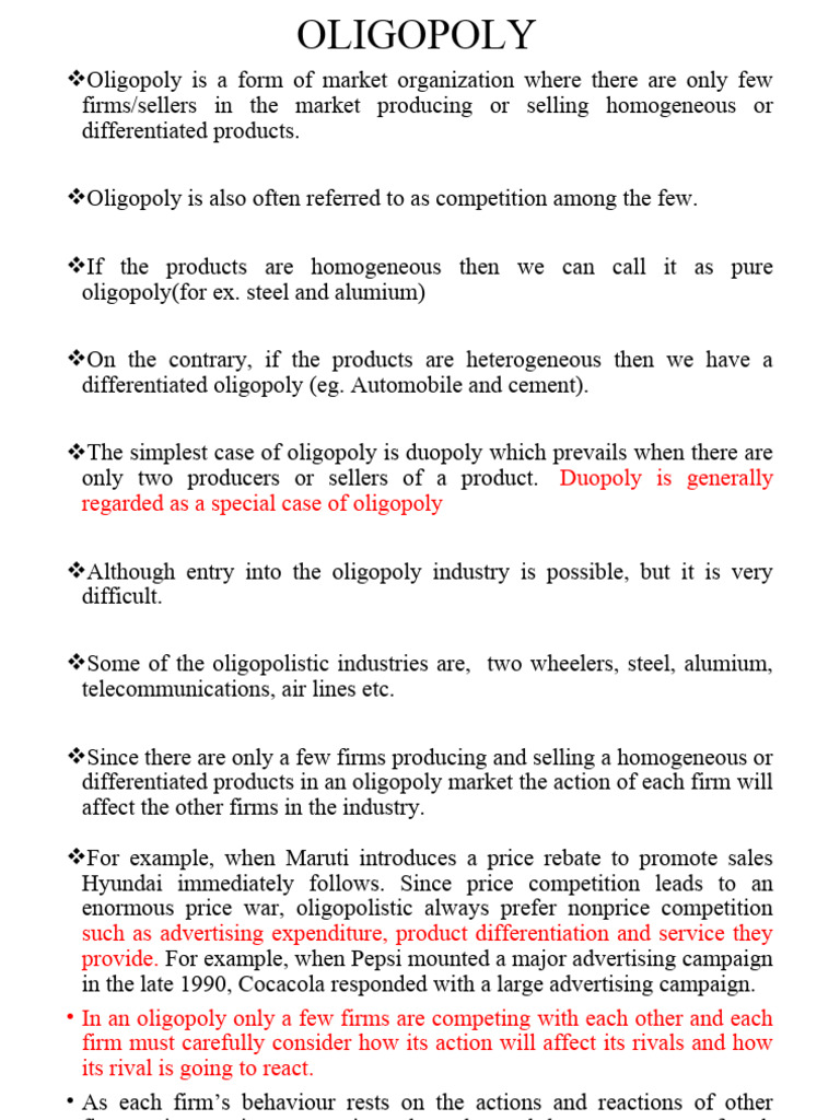 Oligopoly | PDF