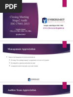 Audit Opening Meeting Guide | PDF | Audit | Iso 9000