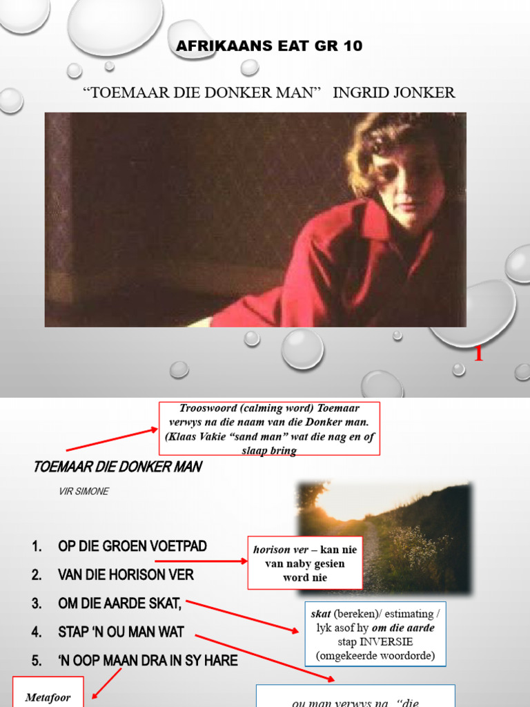 Toemaar Die Donkerman Slides (5) | PDF