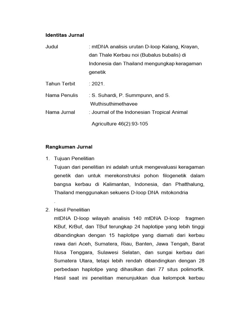 Pengembangan Peternakan Sapi Dan Kerbau | PDF | Sains & Matematika