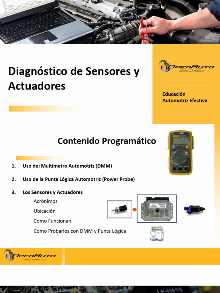 Diagnostico de Sensores y Actuadores | Descargar gratis PDF | Electromagnetismo | Electricidad