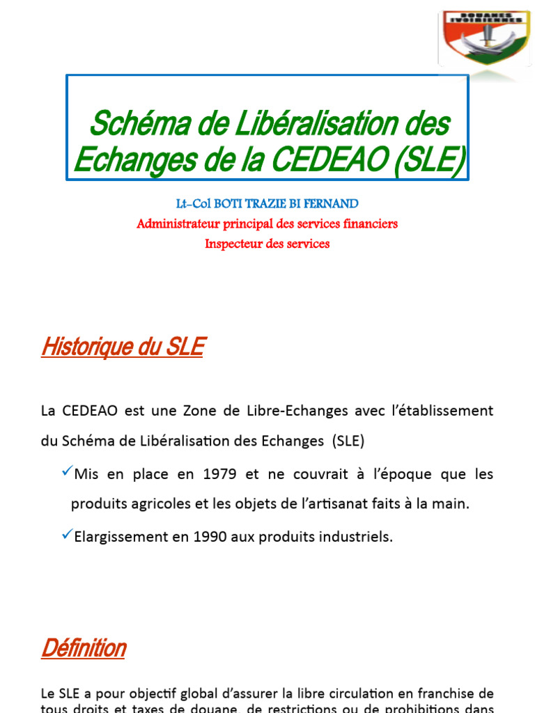 Cedeao | PDF | Libre-échange | Afrique