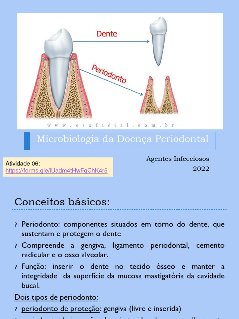 Microbiologia da Doença Periodontal | PDF | Especialidades médicas ...