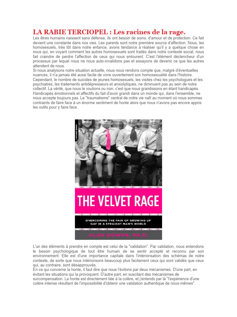 Rage de Velours | PDF