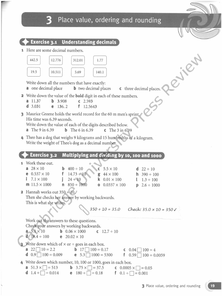 Cambridge Checkpoint Mathematics Practice Book 7 | PDF