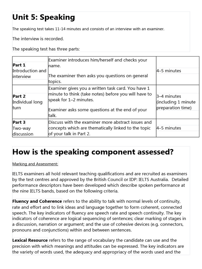 IELTS Overview | PDF