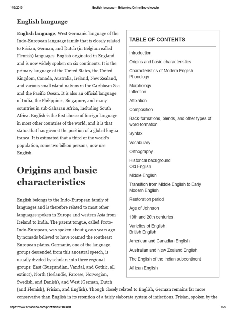 The Cambridge Encyclopedia of The English Language by David Crystal | PDF