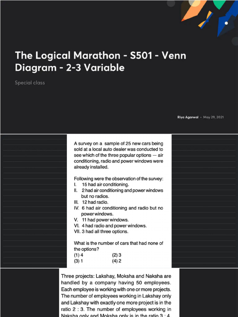 The Logical Marathon S501 Venn Diagram 23 Variable No Anno | PDF