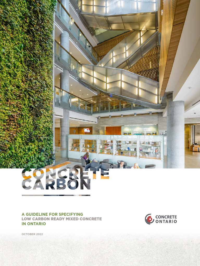 Low Carbon Concrete Specification Guide | PDF | Concrete | Cement