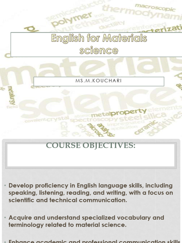 English For Materials Science | PDF