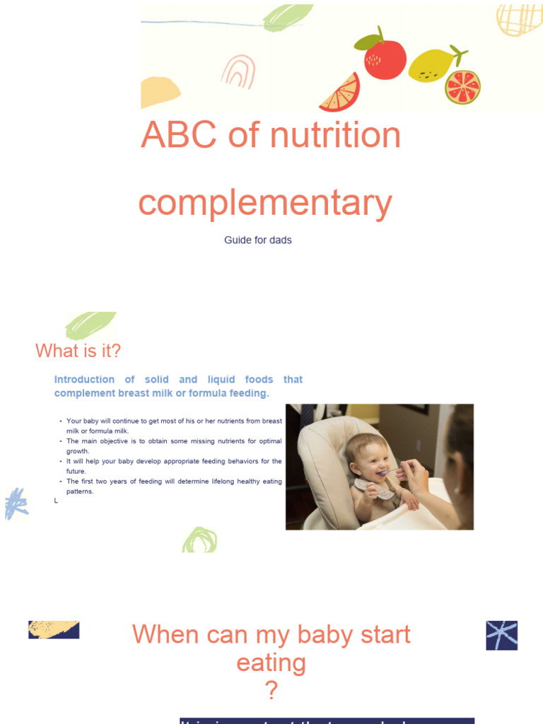 abc of complementary feeding | PDF | Eating | Vegetables
