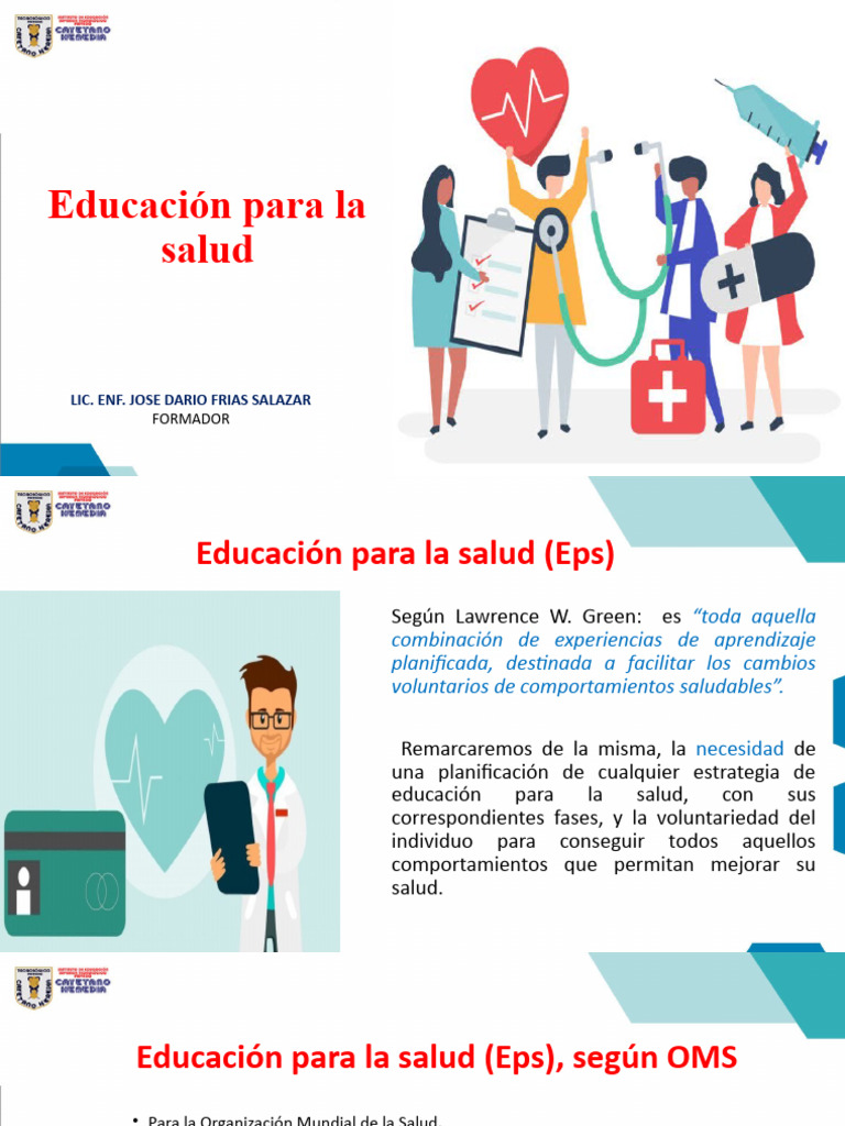Educacion en Salud - Presentacion | PDF | Educación para la salud ...