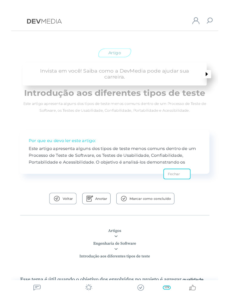 Introdução Aos Diferentes Tipos de Teste | PDF | Testes de software ...