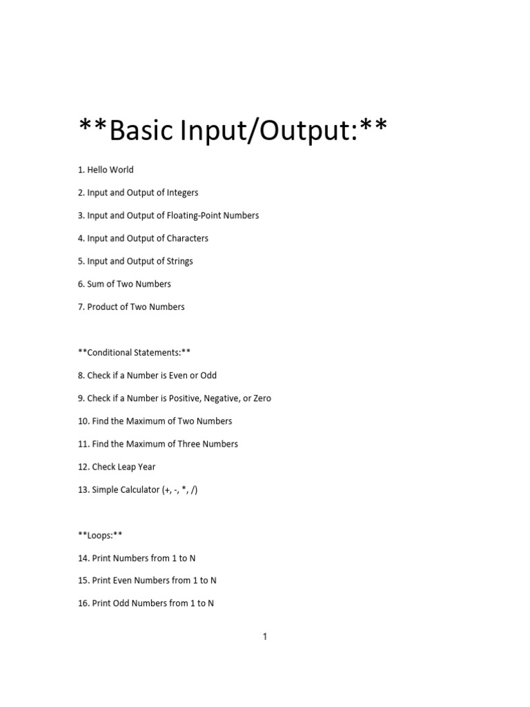 C++ Practice Projects | PDF