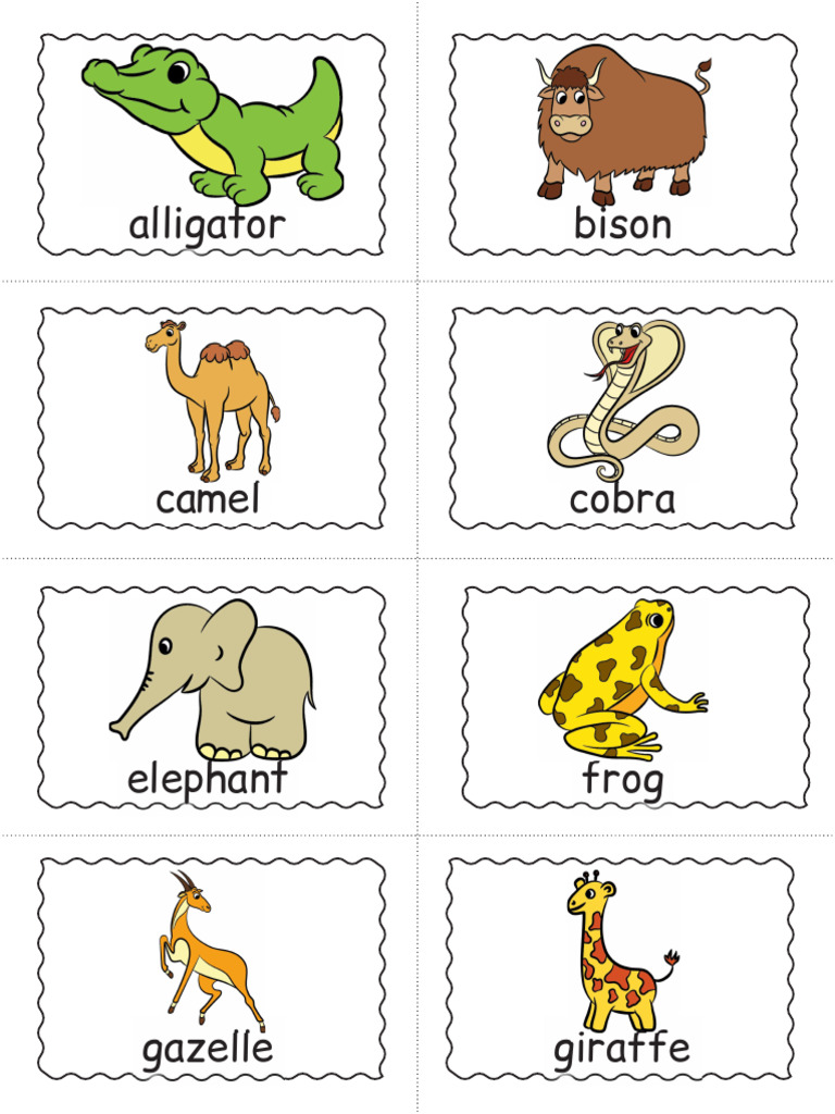 Animal Bingo Call Cards | PDF