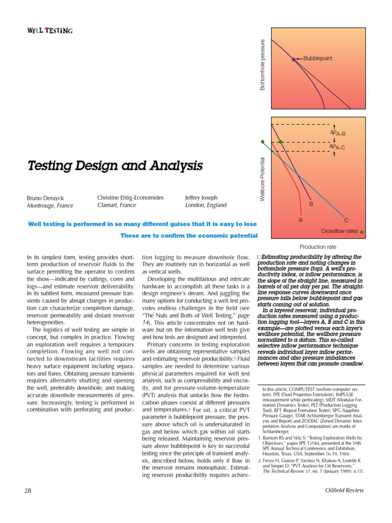 Well Testing | PDF | Petroleum Reservoir | Pressure