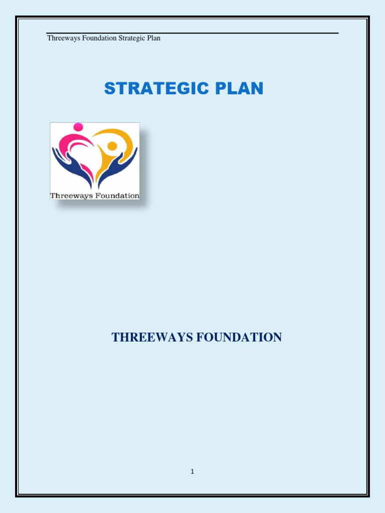 Upd Threeways Foundation Strategic Plan | PDF | Strategic Planning ...