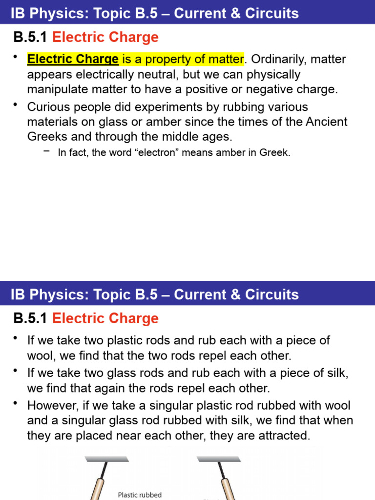Topic B51 Potential Difference Current And Resistance Pdf 1164