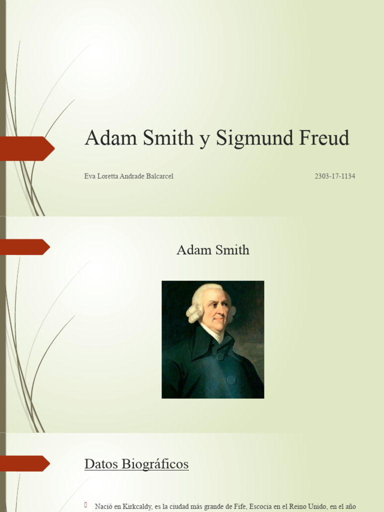 Adam Smith y Sigmund Freud | PDF | Adam Smith | Sigmund Freud