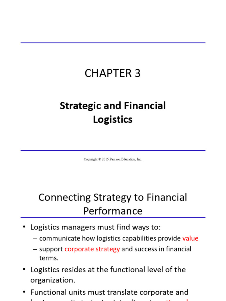 CH 3 Logistics | PDF | Strategic Management | Logistics