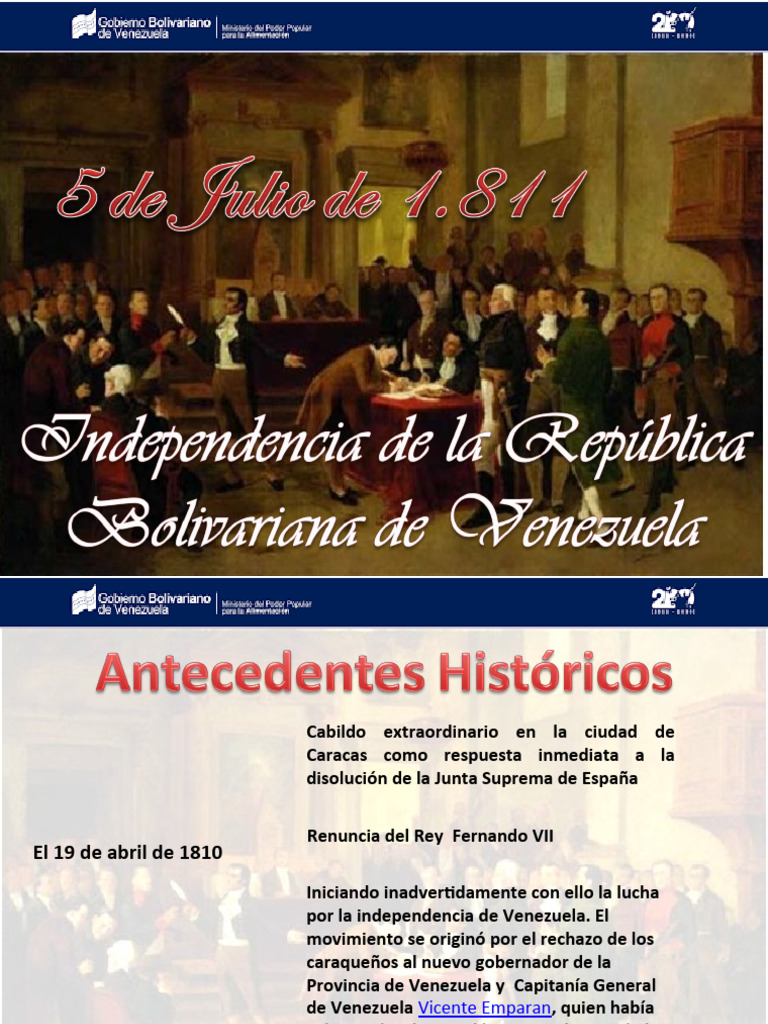 5 de julio de 1811 | PDF | América del Sur