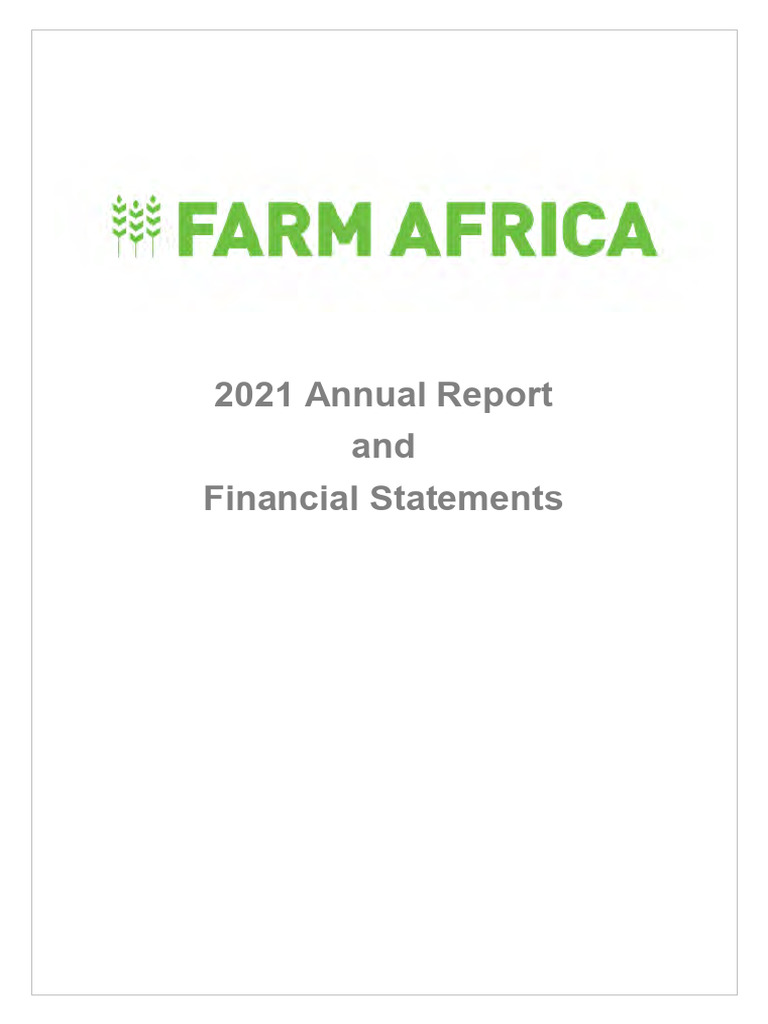 Farm Africa 2021 Annual Report Summary | PDF
