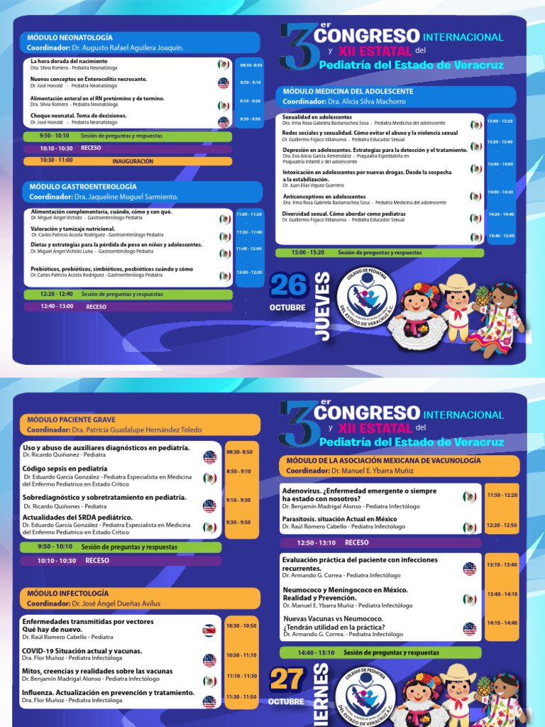FINAL Actualizado Programa OCTUBRE 2023 (Recuperado) | PDF | Bem-estar | Ciências e Matemática