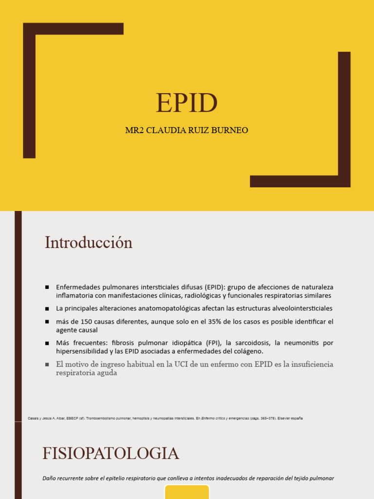 EPID | PDF | Enfermedades y trastornos | Medicina