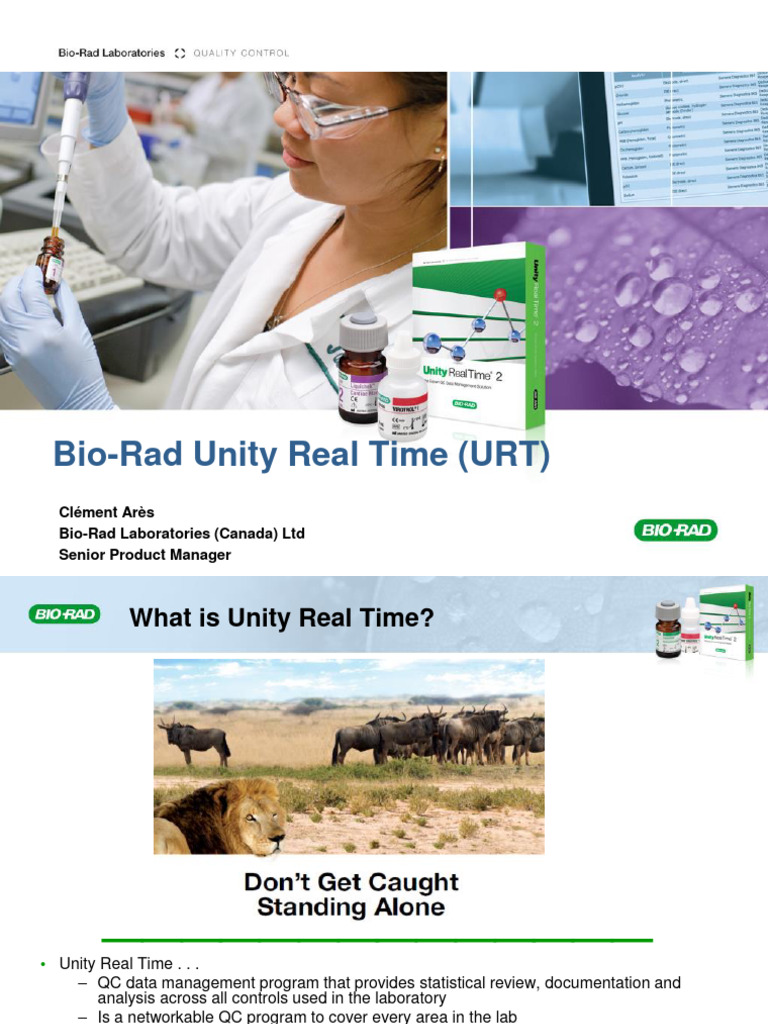 Quality Control With Bio Rad Unity Real Time | PDF | Information ...