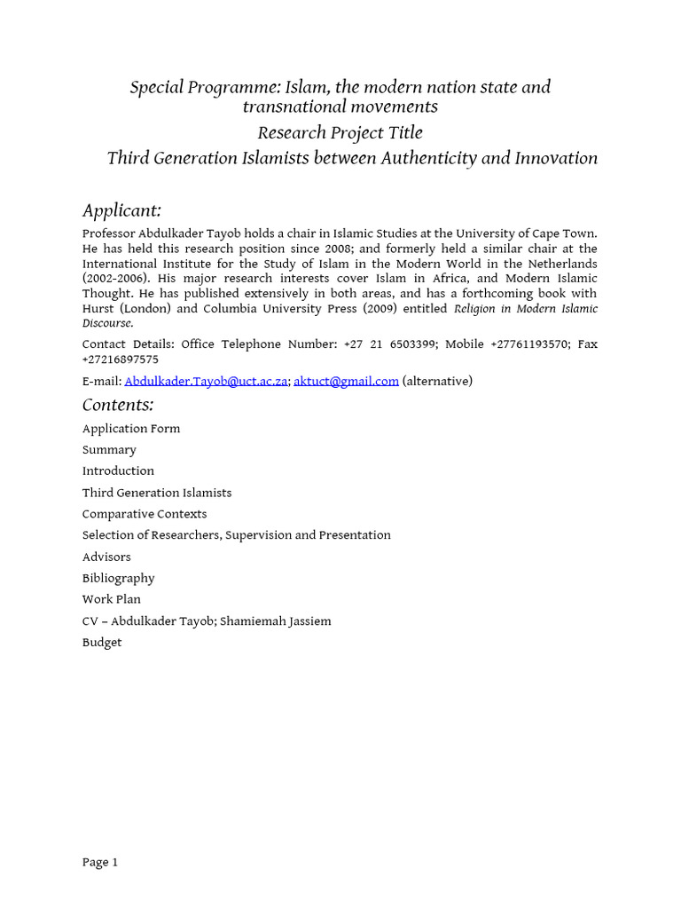 Third-Gen Islamists: Change & Impact | PDF