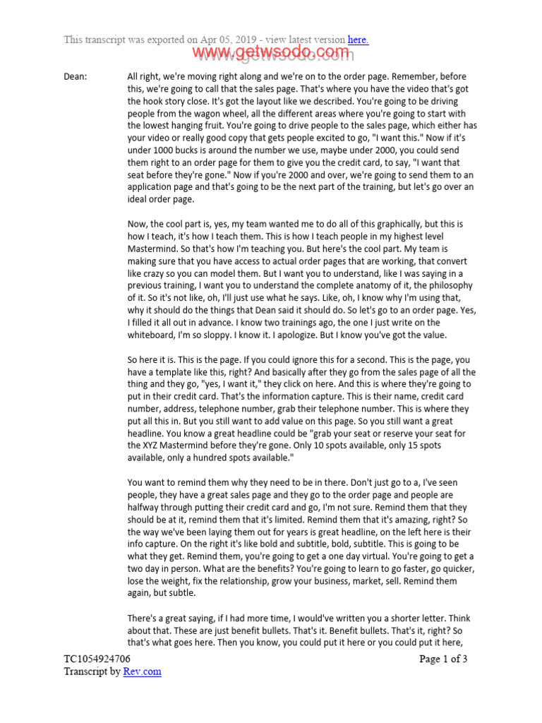 01-872 - 0162 MM - M02 - L04 - P02 - The Perfect Order Page - 1 | PDF