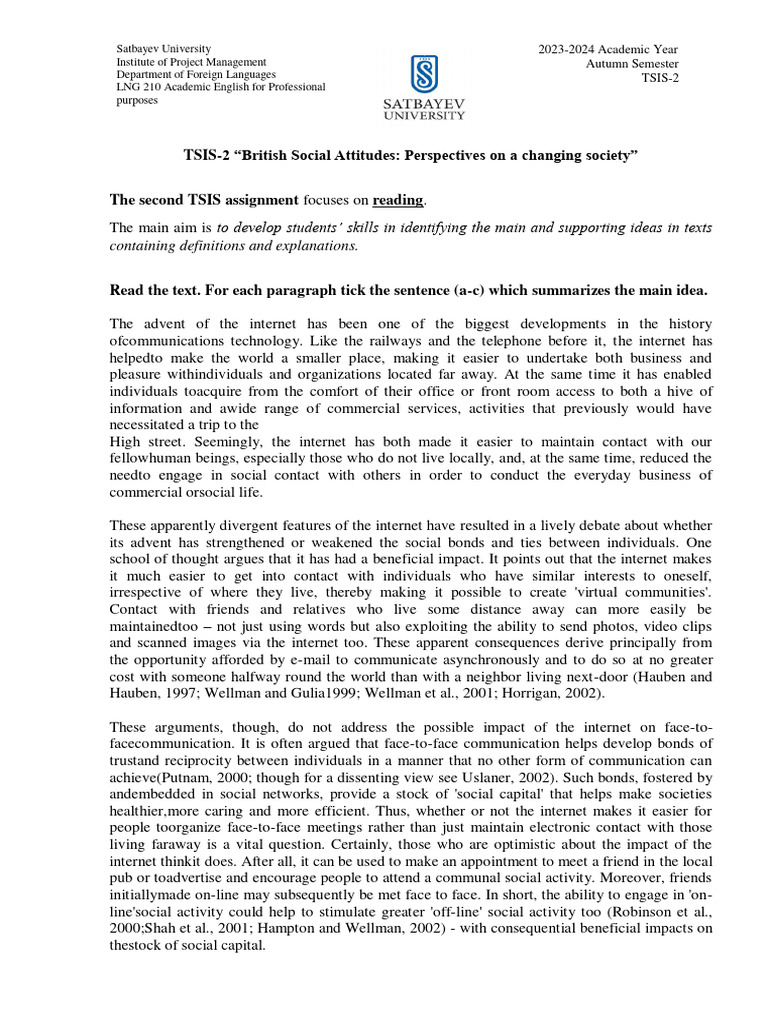 LNG210 - Tsis 2 | PDF | Games & Activities | Social Science