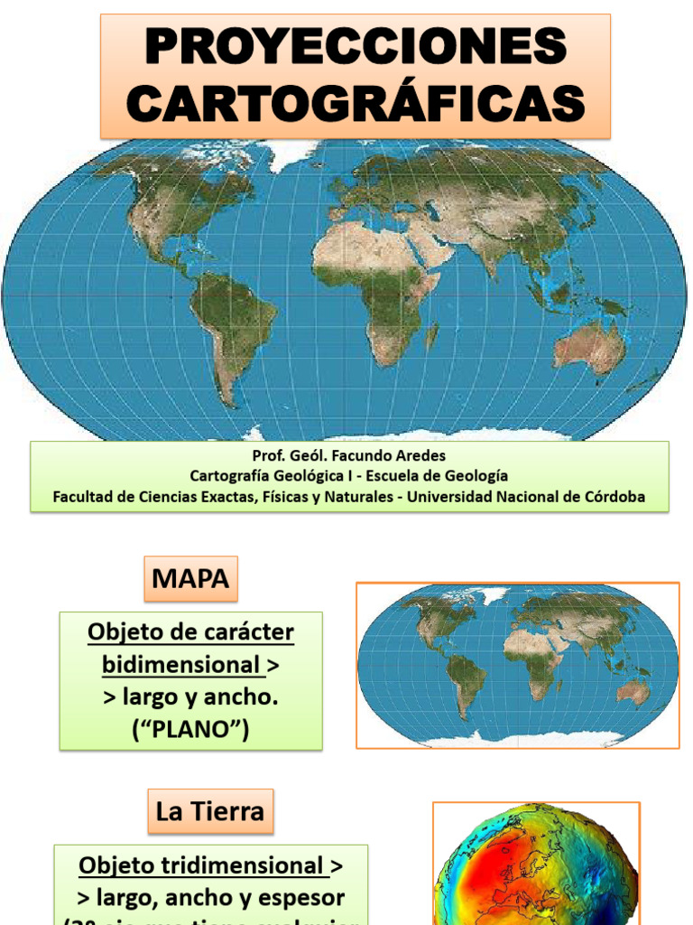 Clase Proyecciones Cartográficas. Coordenadas UTM - Gauss Krüger | PDF ...