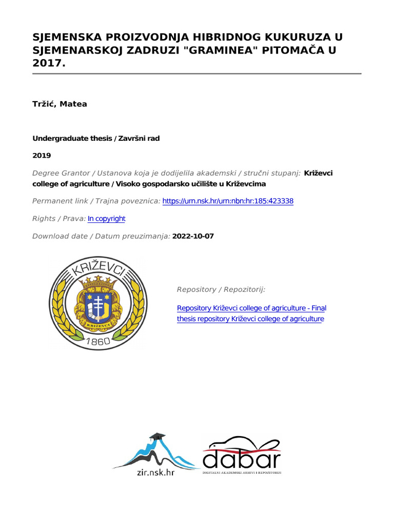 Matea Trzic Diplomski | PDF