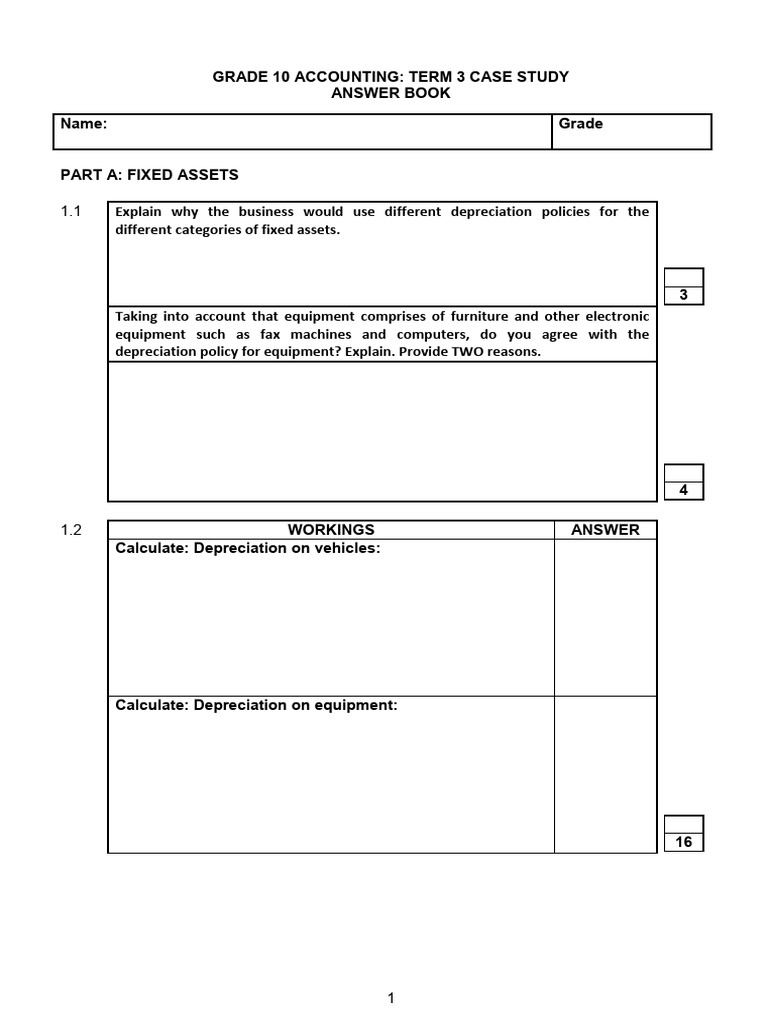 2018 GR 10 Case Study Ab | PDF | Depreciation | Fixed Asset