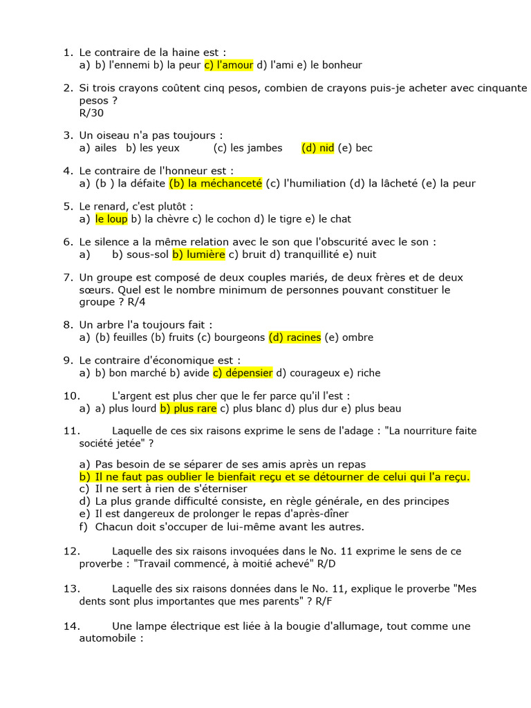 Test OTIS | PDF