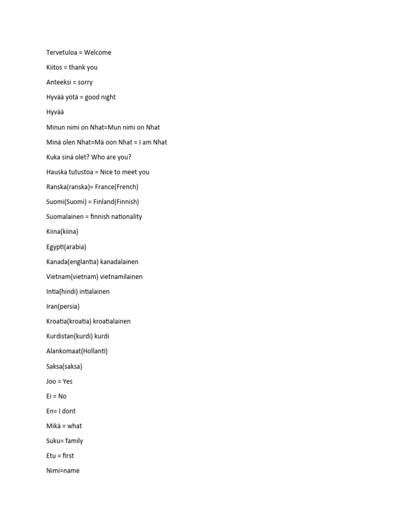 Finnish PDF