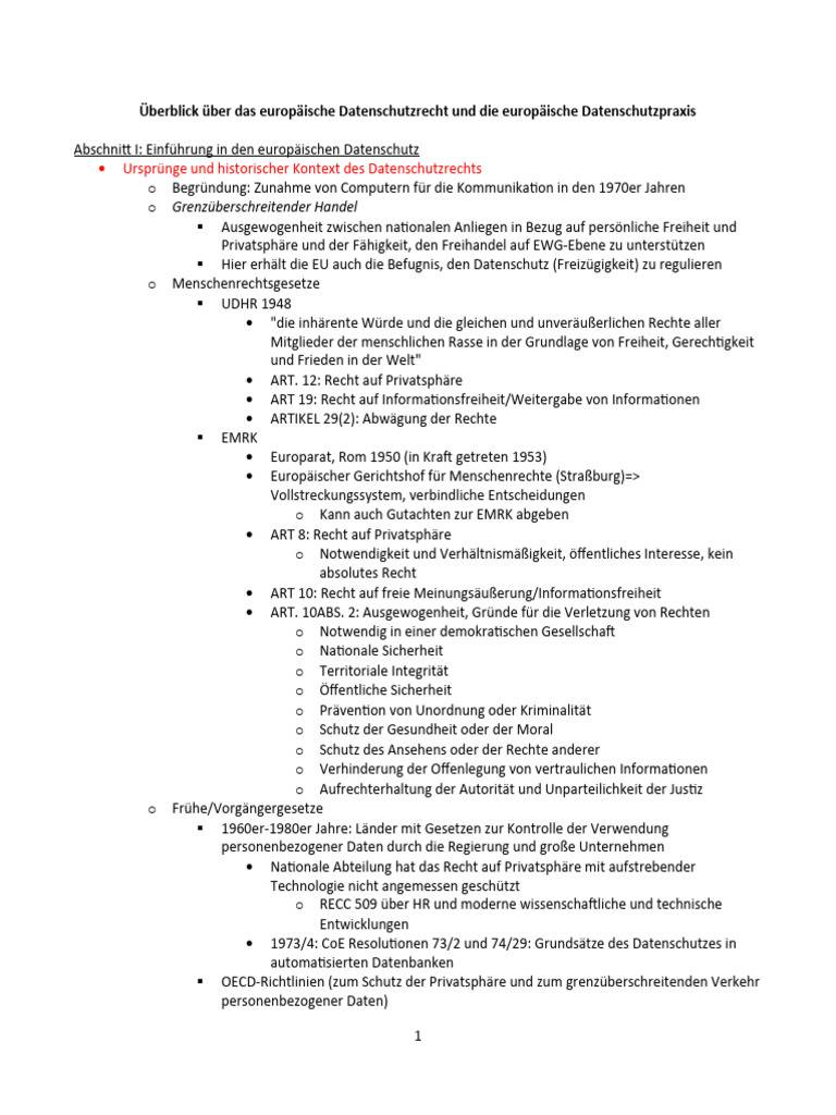 CIPP E-Übersicht | PDF