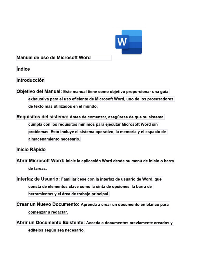 Manual de Uso de Microsoft Word | PDF | Microsoft Word | Microsoft