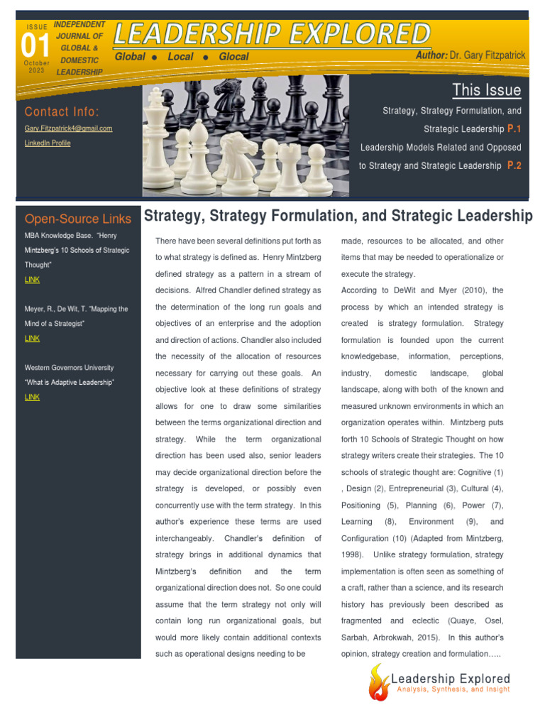 Leadership Explored - Issue 01 | PDF