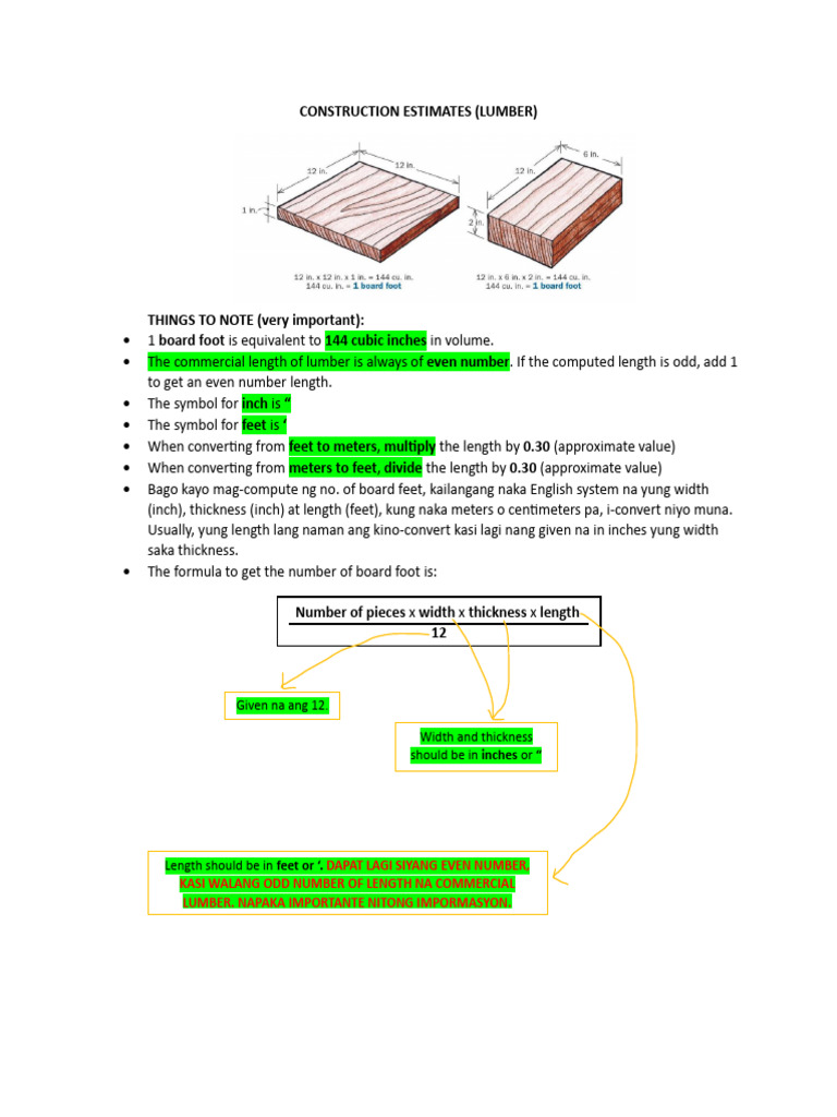Lumber Handout | PDF | Door | Window